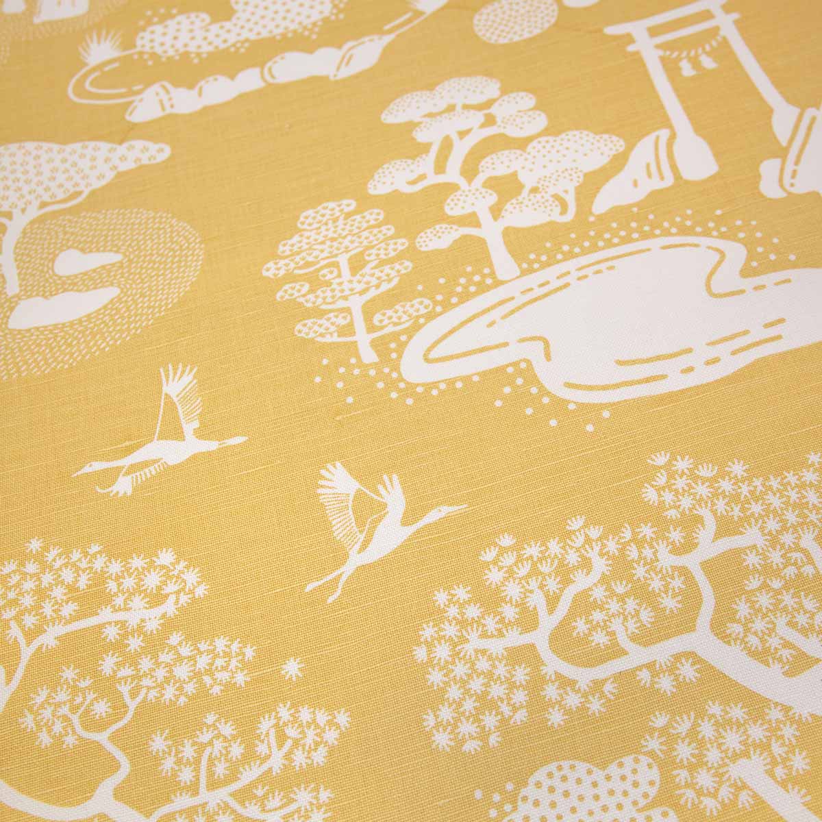 Yellow Zen Onsen Garden Fabric – Safomasi